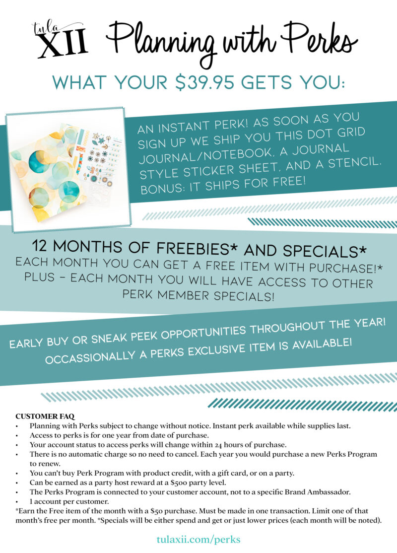 Planning with Perks | Tula Xii