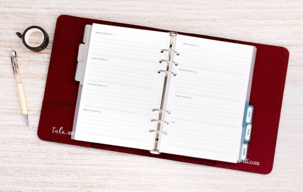 Structured Planners | Modular & Ring Systems | Tula Xii